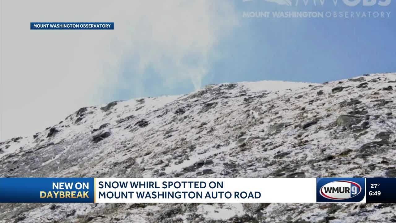 Snow devil spotted this week crossing Mount Washington Auto Road