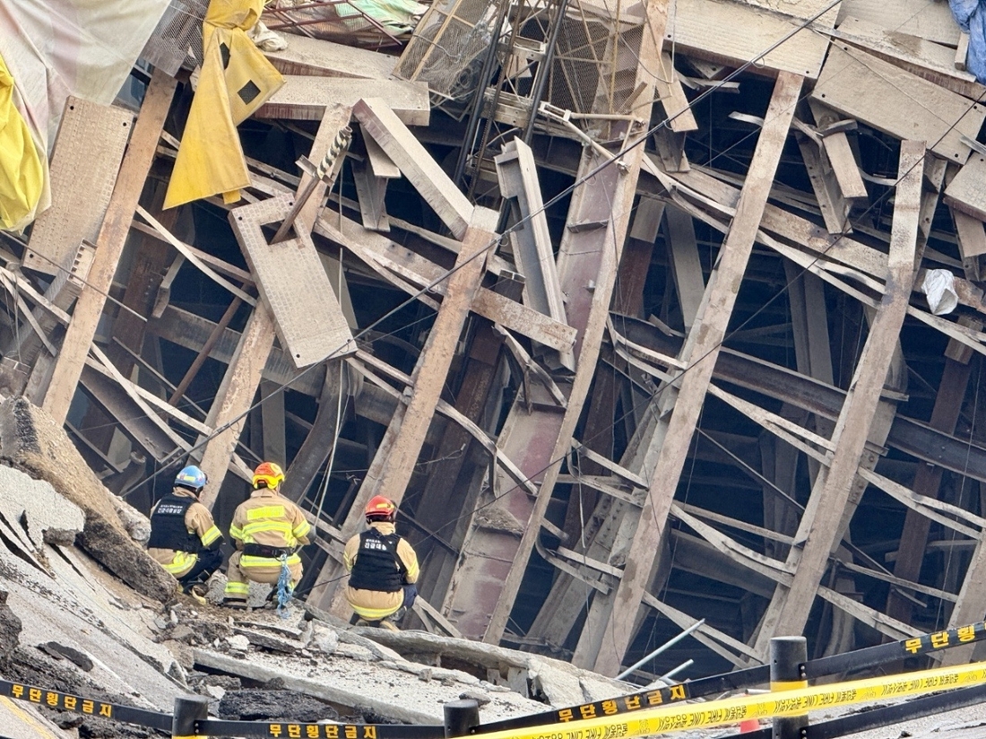 광명 붕괴 사고 고립 노동자 ‘목소리 들려 구조 중’…1명은 실종