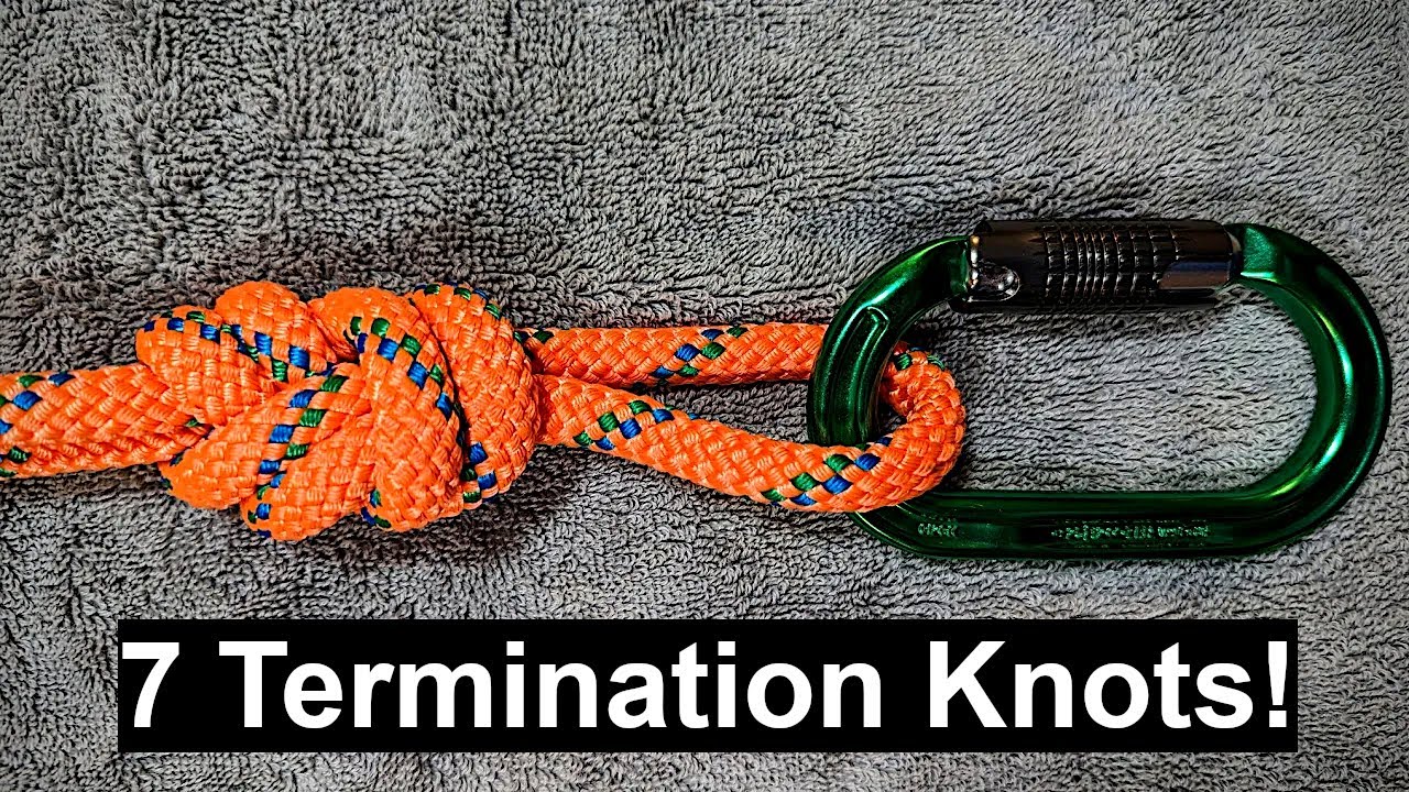 7 TERMINATION KNOTS & How To Tie Them for Arborists, Tree Climbers ...