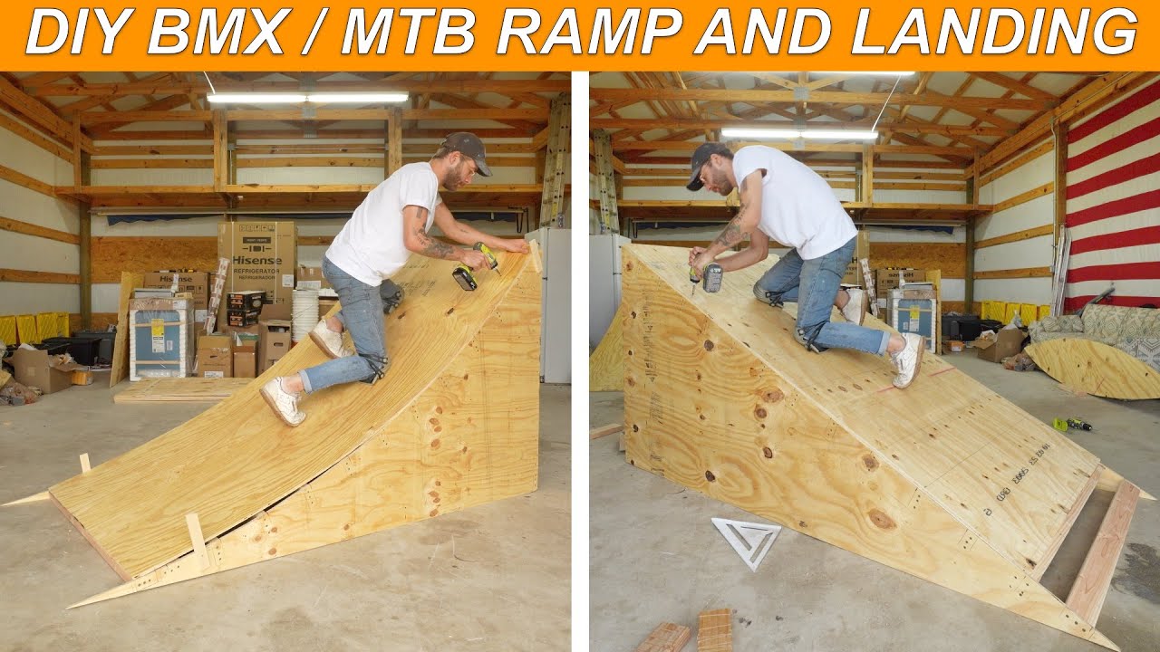 How to Build a 4-Foot Bike Ramp from One Sheet of Plywood!