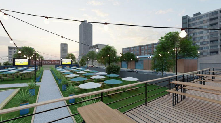 First look: What the new Constitution Yards Beer Garden in Wilmington ...