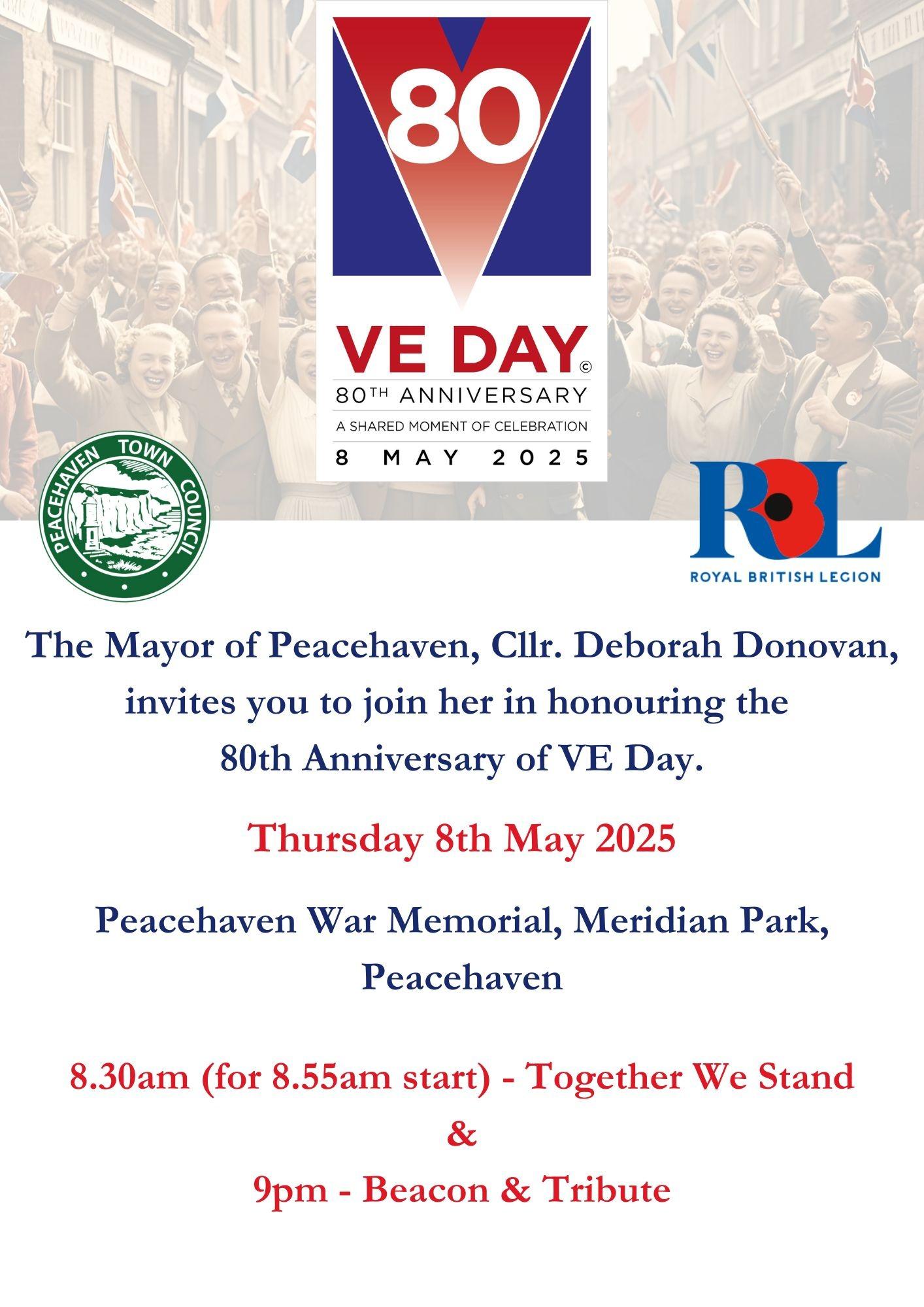 VE Day 80 events in Peacehaven