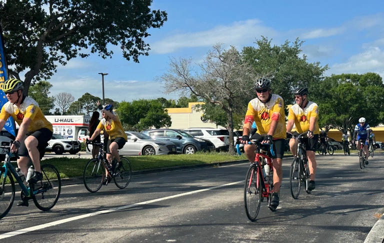 Florida's Tour de Force bicyclists rode up the state's east coast April ...