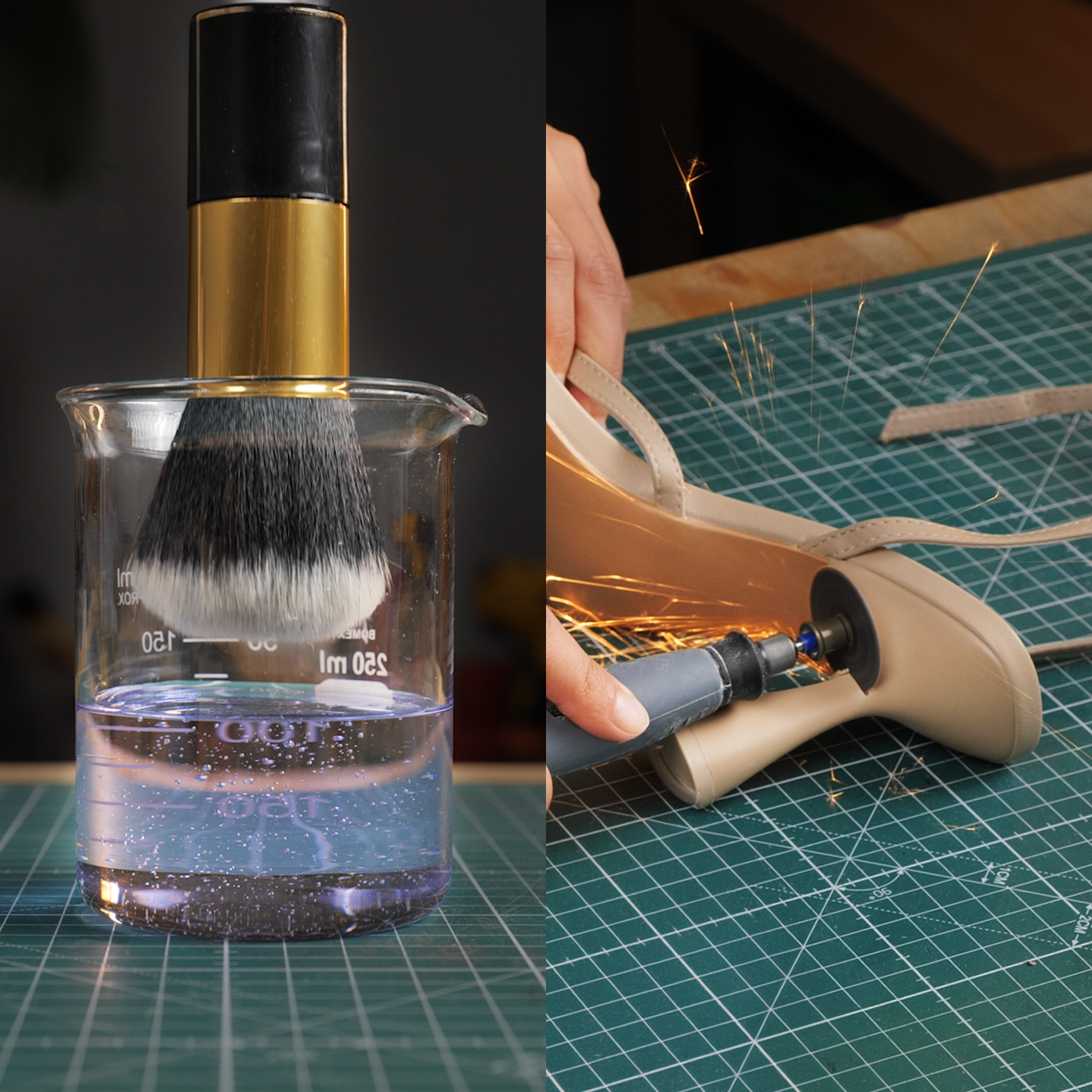 She made herself a fancy shoe upgrade out of a tassel! 👠