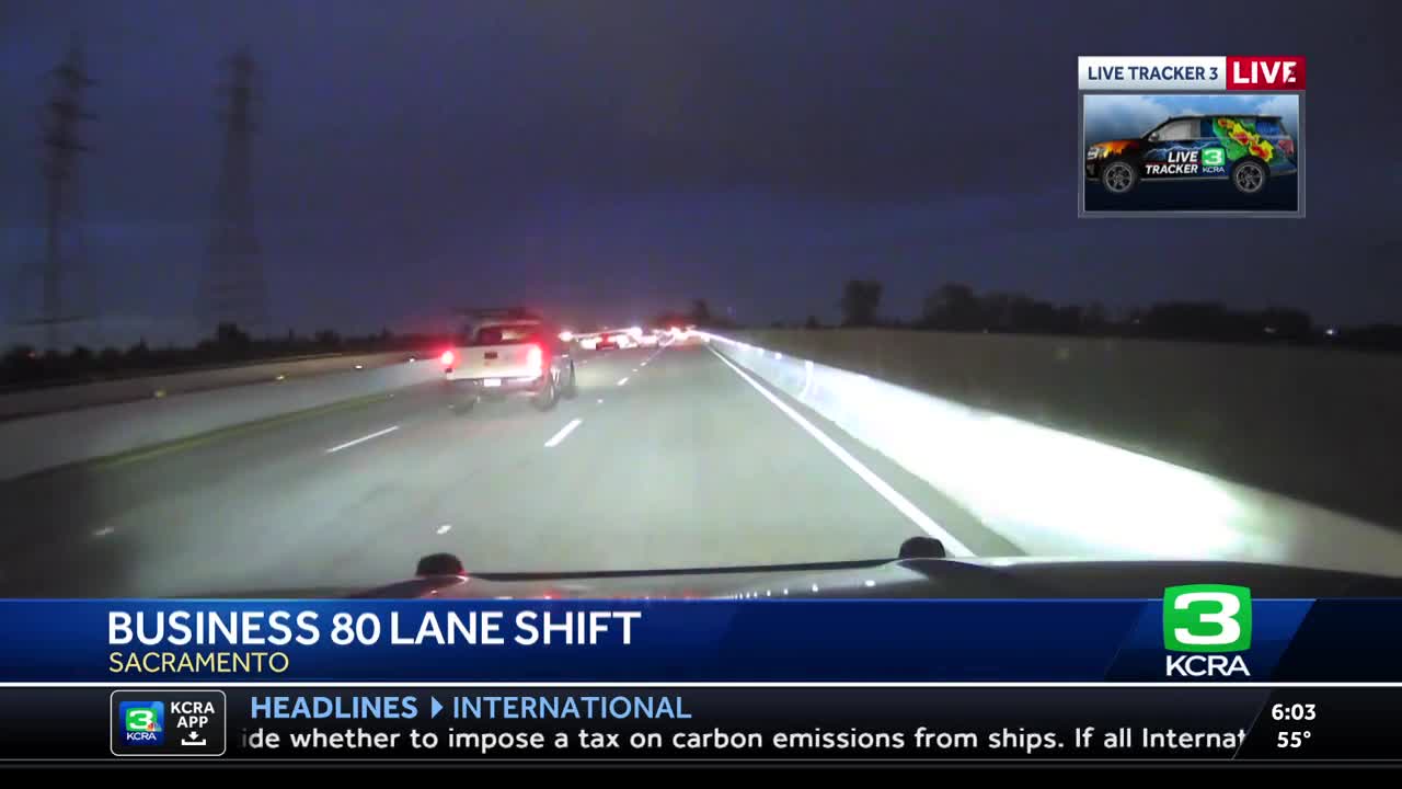 Commuter Alert | Lane shift on Sacramento freeway bridge