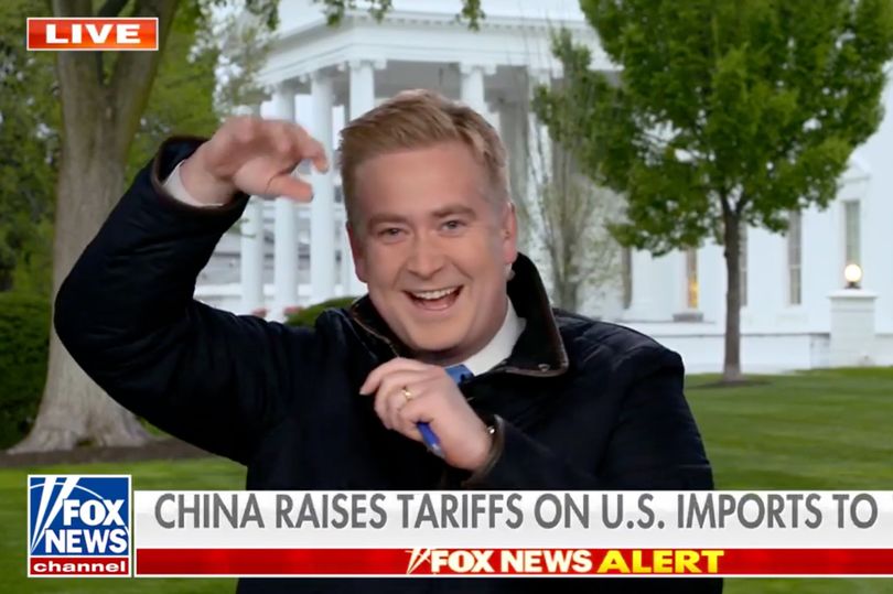 Fox News' Peter Doocy attacked by pigeon on White House lawn in 'dirty ...