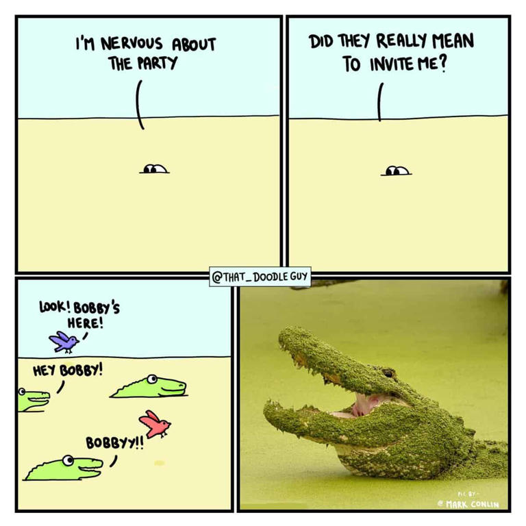 45 Wholesome Comics Inspired By Real Animal Pictures From 'That Doodle Guy'