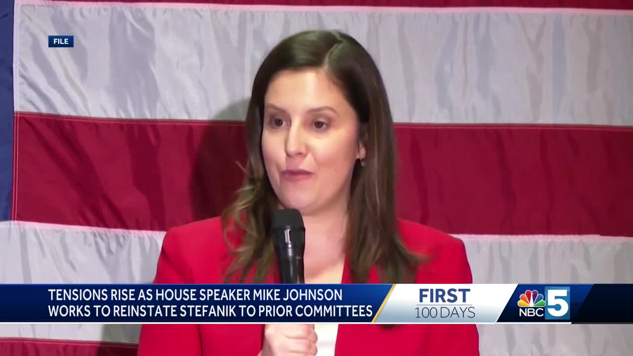 Tensions rise as House Speaker Mike Johnson looks to reinstate Stefanik ...