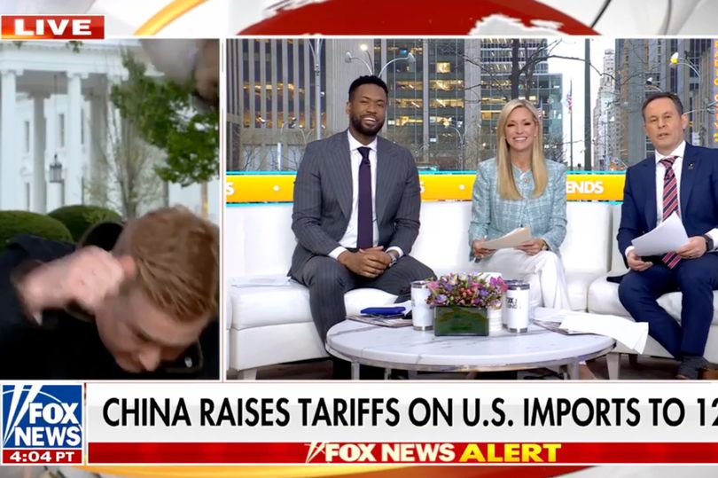 Fox News' Peter Doocy attacked by pigeon on White House lawn in 'dirty ...