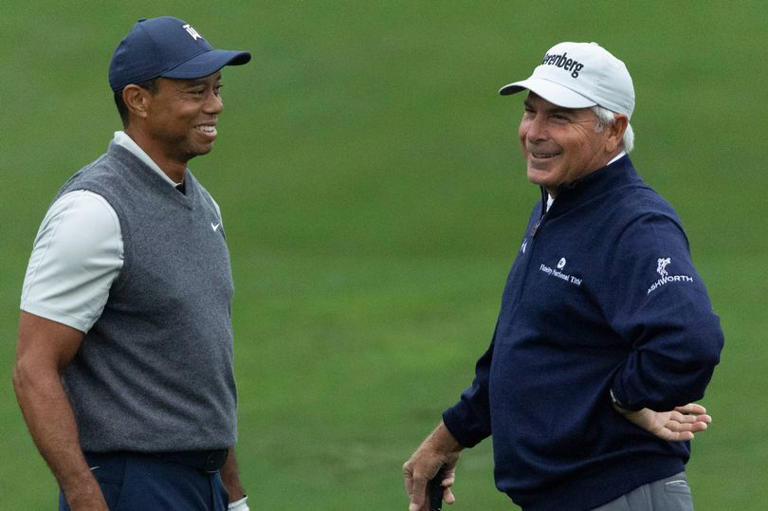 Tiger Woods' story about why Fred Couples uses yellow ball at Masters ...