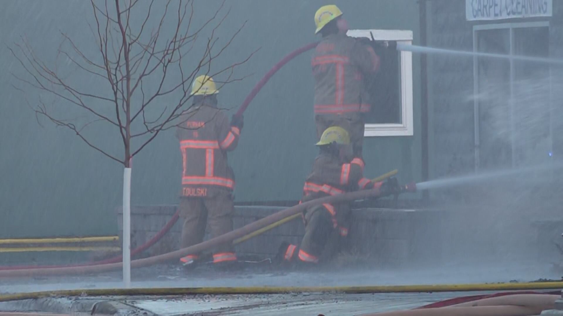 Fire crews respond to large structure fire in downtown Perham, MN