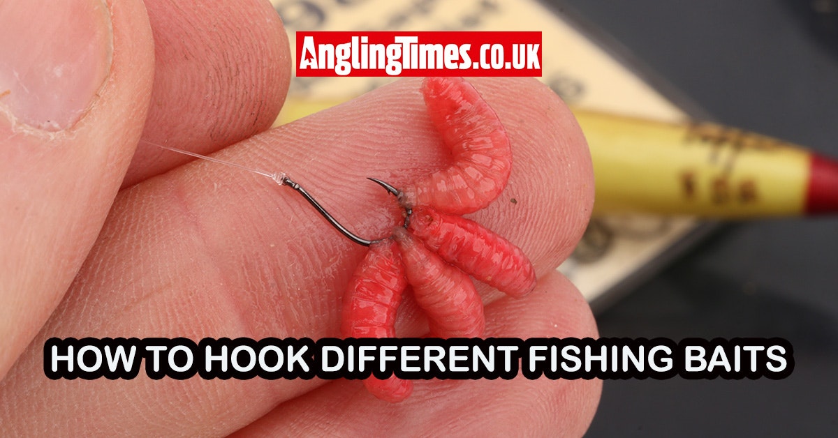 How to hook fishing baits properly