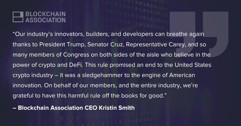 Trump firma la risoluzione che elimina la DeFi Broker Rule dell'IRS