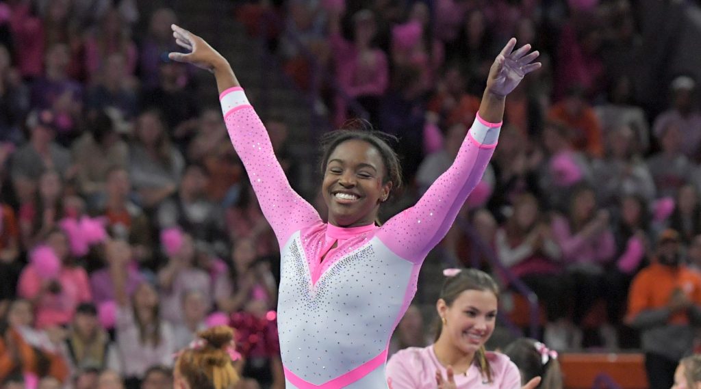 Clemson gymnast Brie Clark excited about the growth of collegiate ...