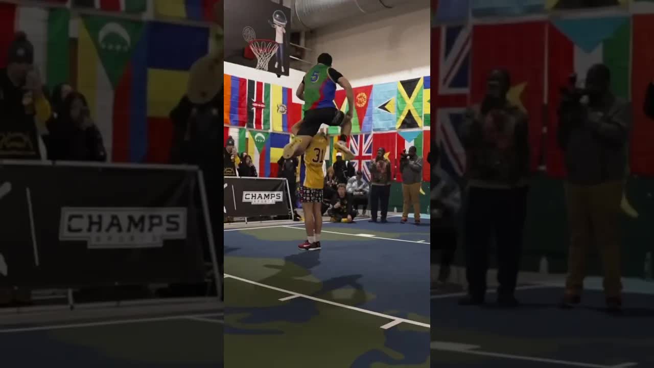 Mac McClung and Isaiah Rivera at Champs Basketball