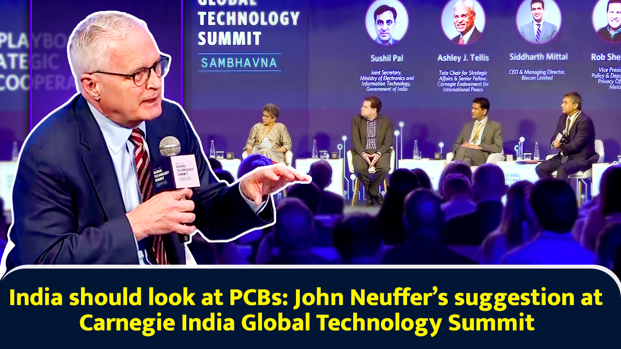 India should look at PCBs: John Neuffer’s suggestion at Carnegie India ...