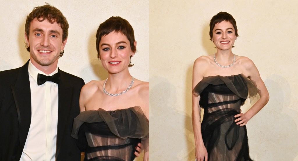 Emma Corrin Turns Heads in Dramatic Sheer Steve O. Smith Dress at ...