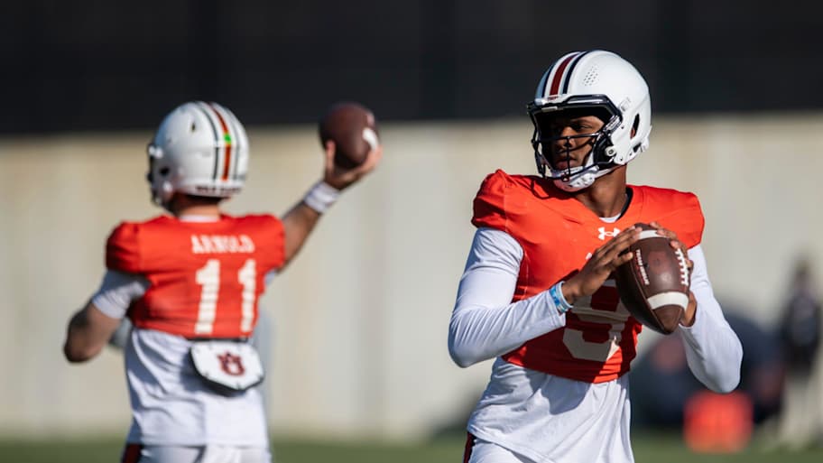 Auburn football QB Deuce Knight exceeding expectations in spring practice