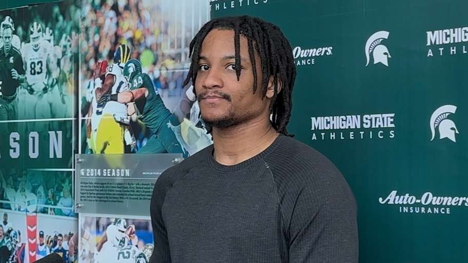 WATCH: Michigan State LB Darius Snow Talks Spring Ball, More