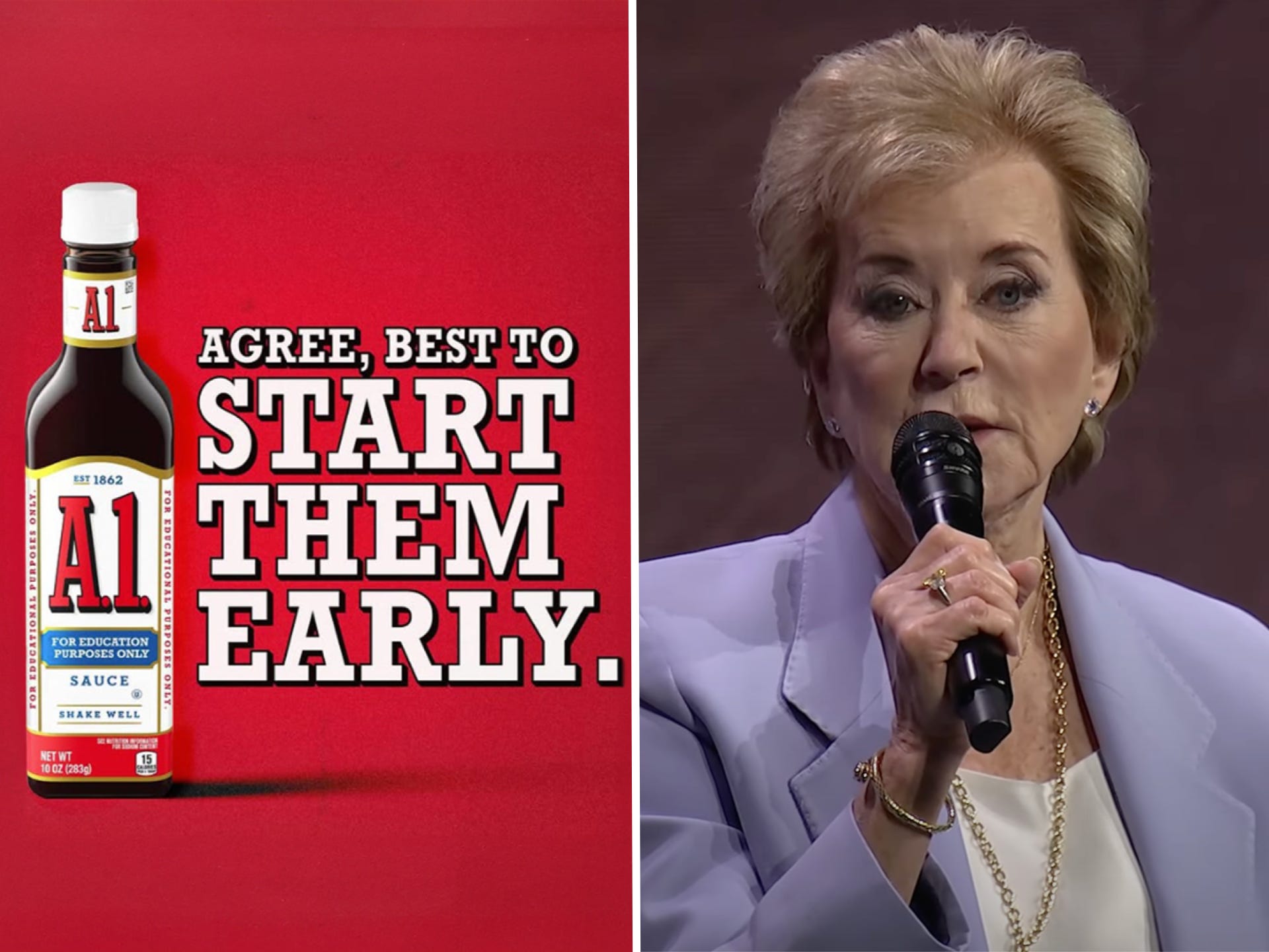 A.1. Sauce is seizing the moment after Linda McMahon's 'AI' gaffe