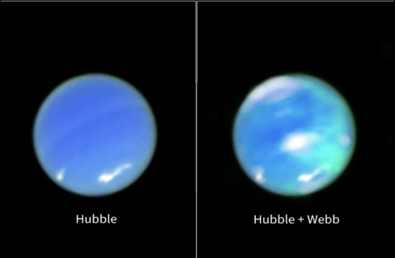 James Webb Space Telescope captures first images of Neptune's auroras