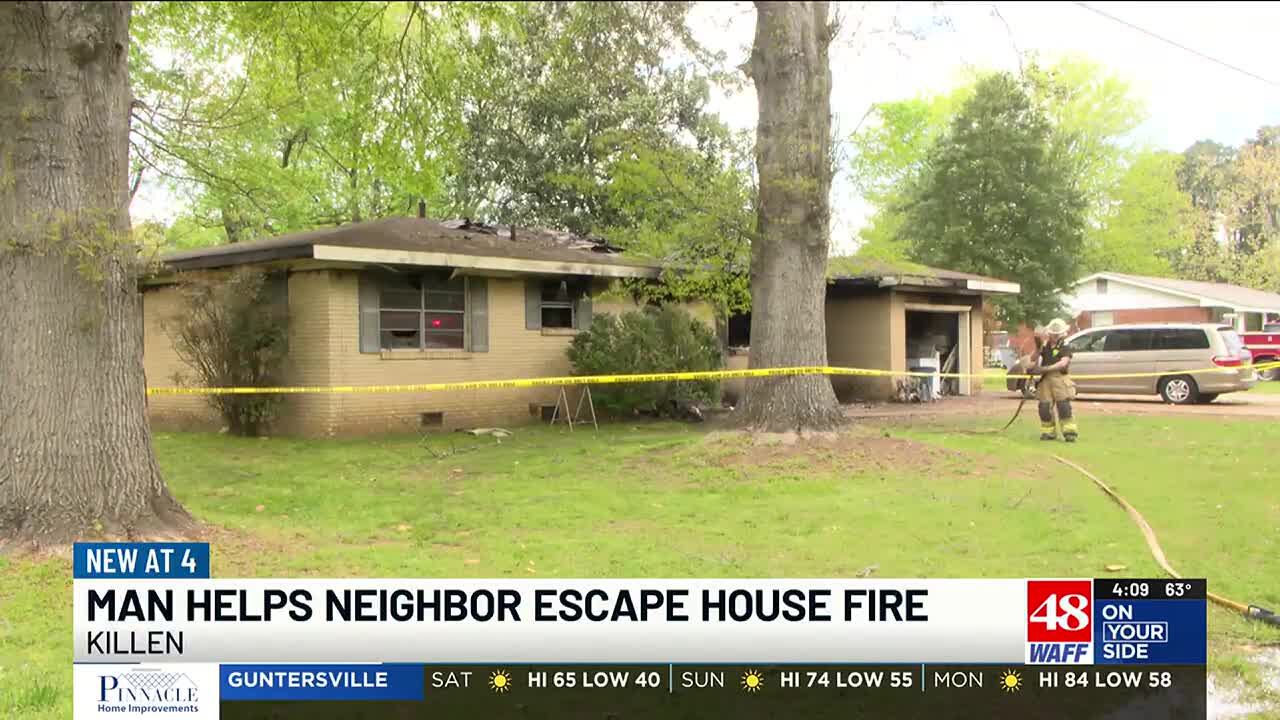 Neighbor helps Killen woman escape house fire