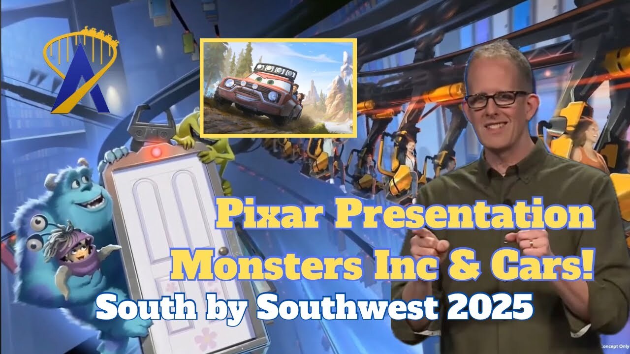 Monsters Inc. Roller Coaster and New Cars Attraction - Pixar's SXSW ...