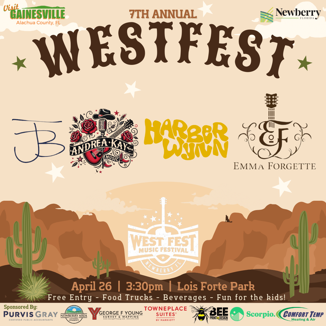 WestFest 2025 brings a free music festival to Newberry on April 26