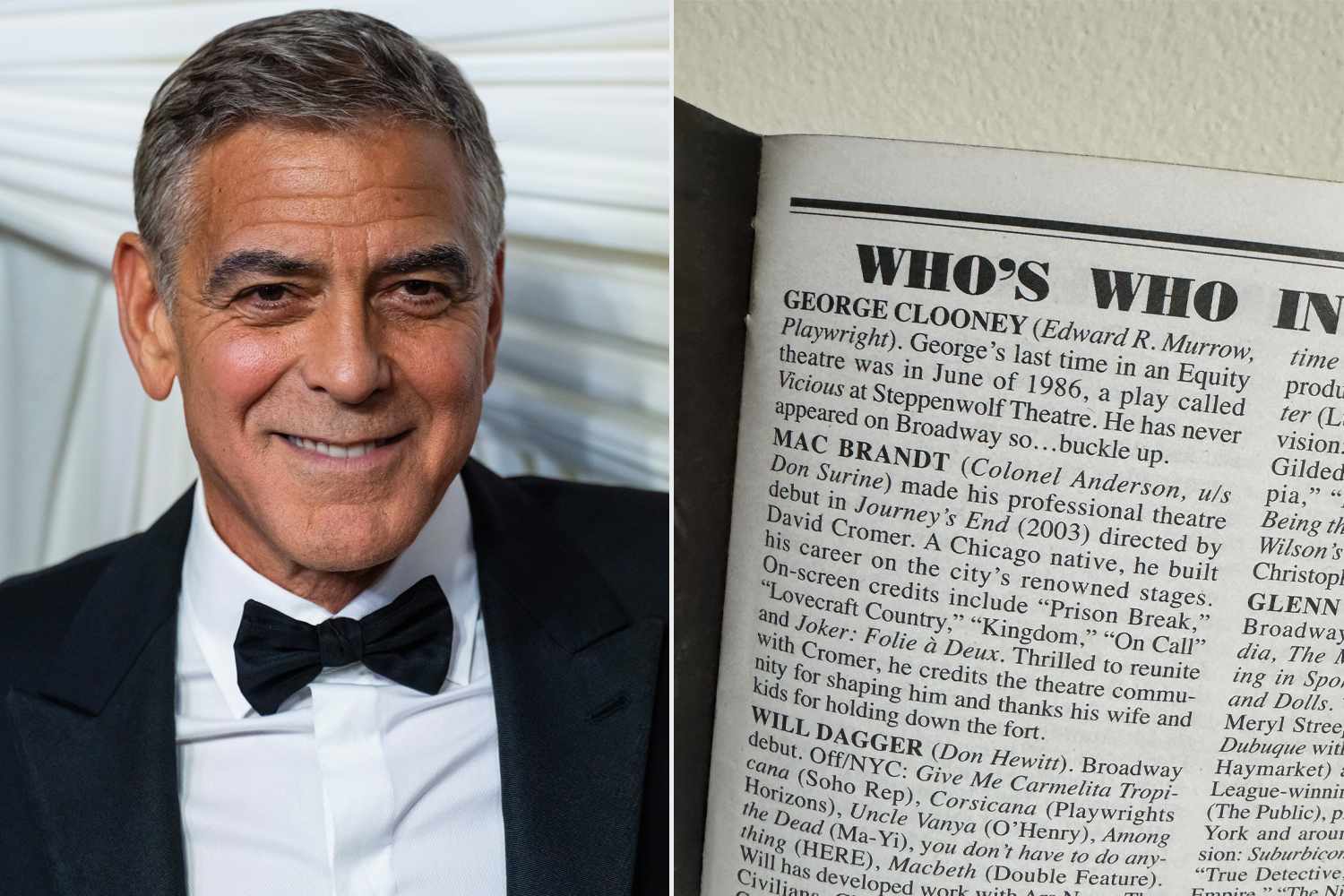 George Clooney's Bio for Broadway's “Good Night, and Good Luck” Goes ...