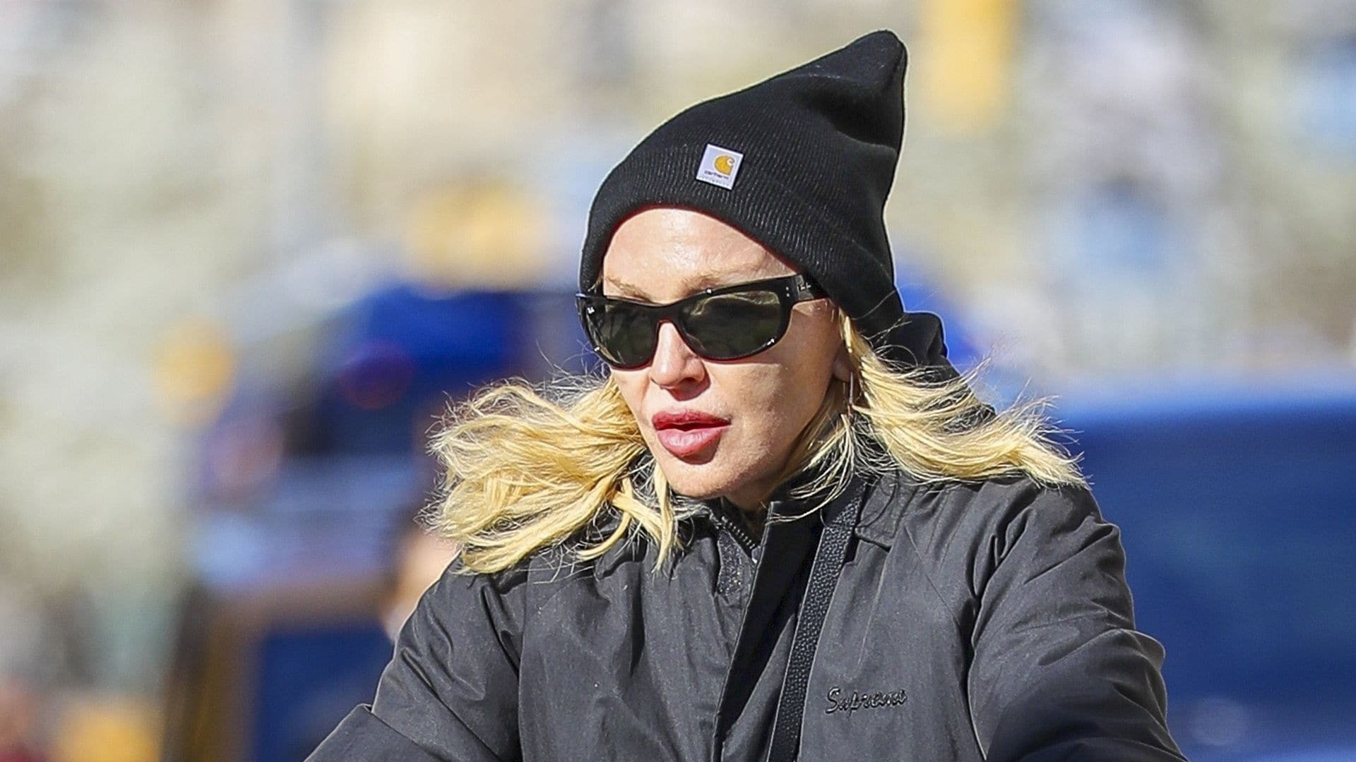 Madonna shows off street style during a morning ride in Central Park