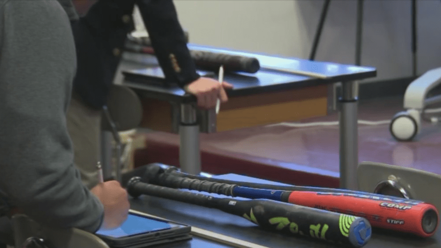 Iona Prep students explore the physics behind the torpedo bat