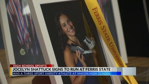 Mason standout Jocelyn Shattuck signs to run at Ferris State