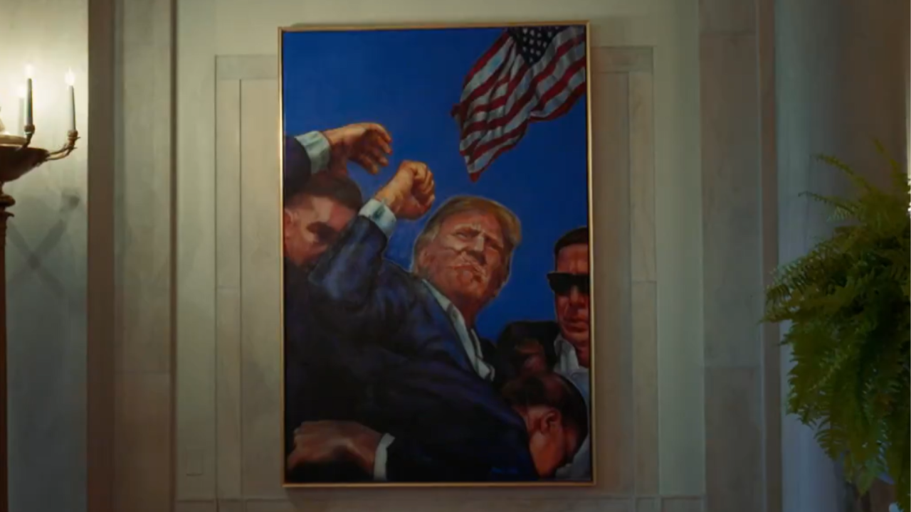 ‘New artwork at White House’: Donald Trump’s new painting replaces ...
