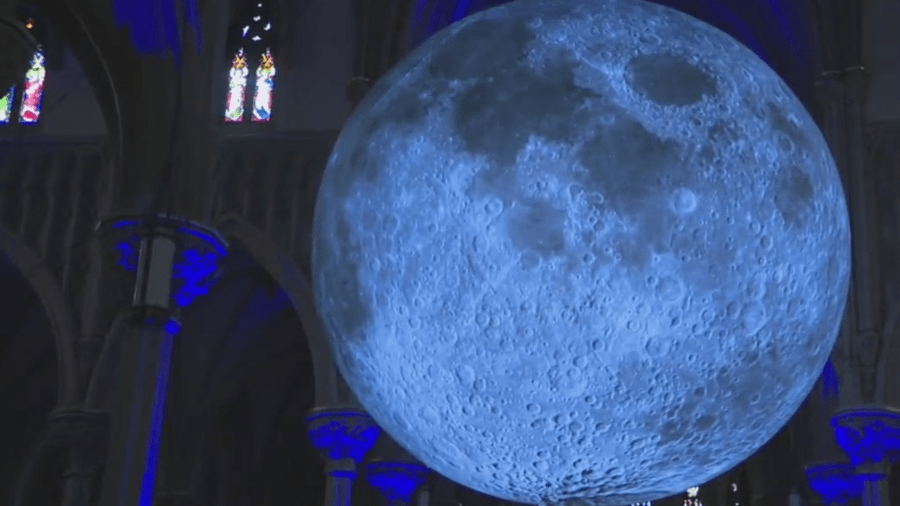 Unique moon representation unveiled on Long Island