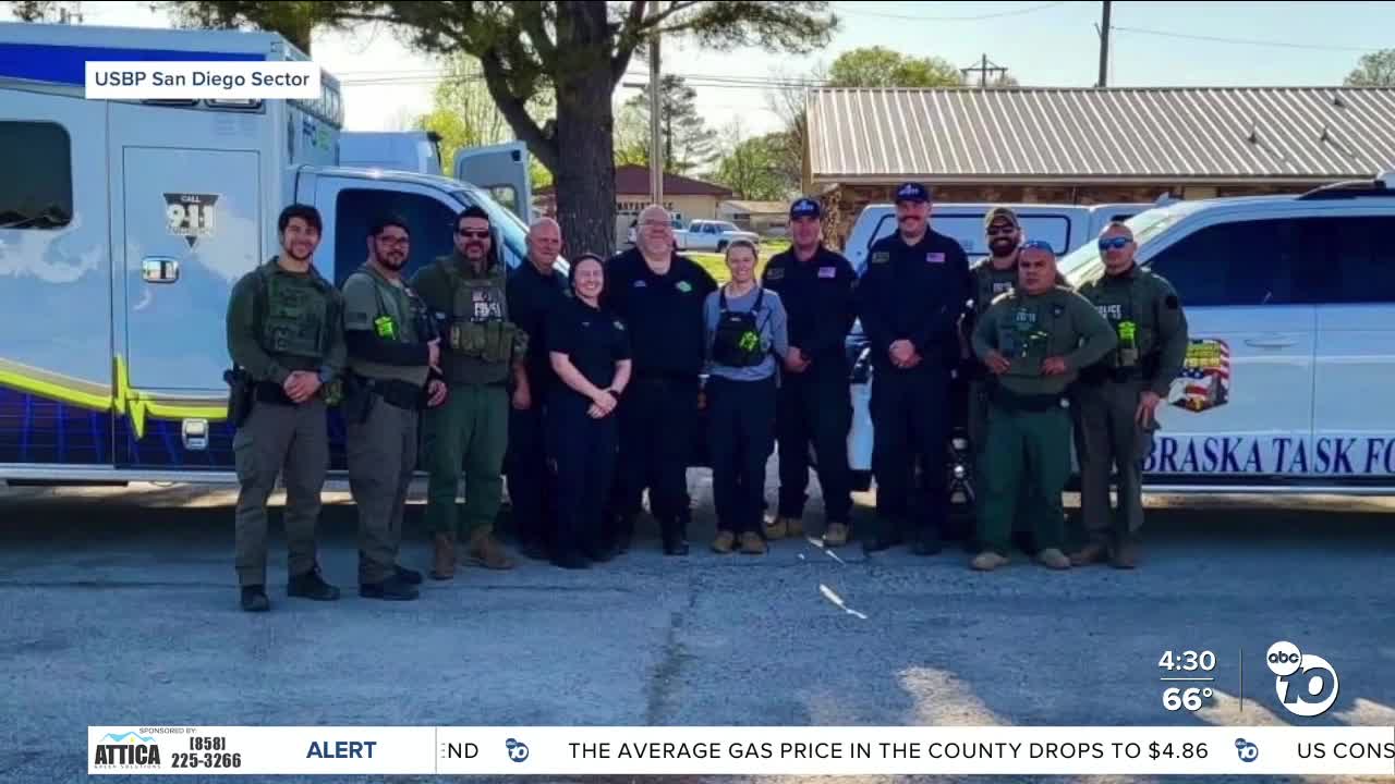 San Diego's Border Patrol team helps in flood-impacted areas