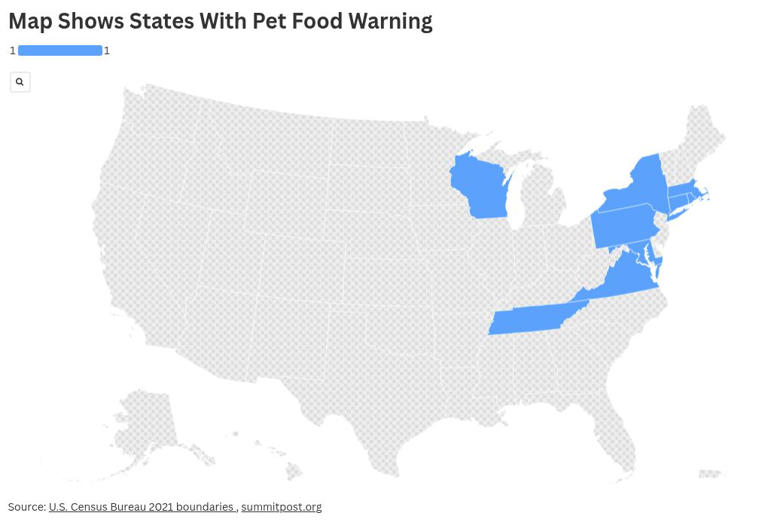 Pet Food Recall Map Shows States With New Warning