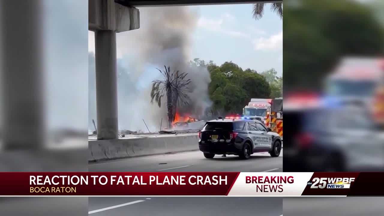 Witnesses describe plane crash that left 3 dead, 1 injured in Boca Raton