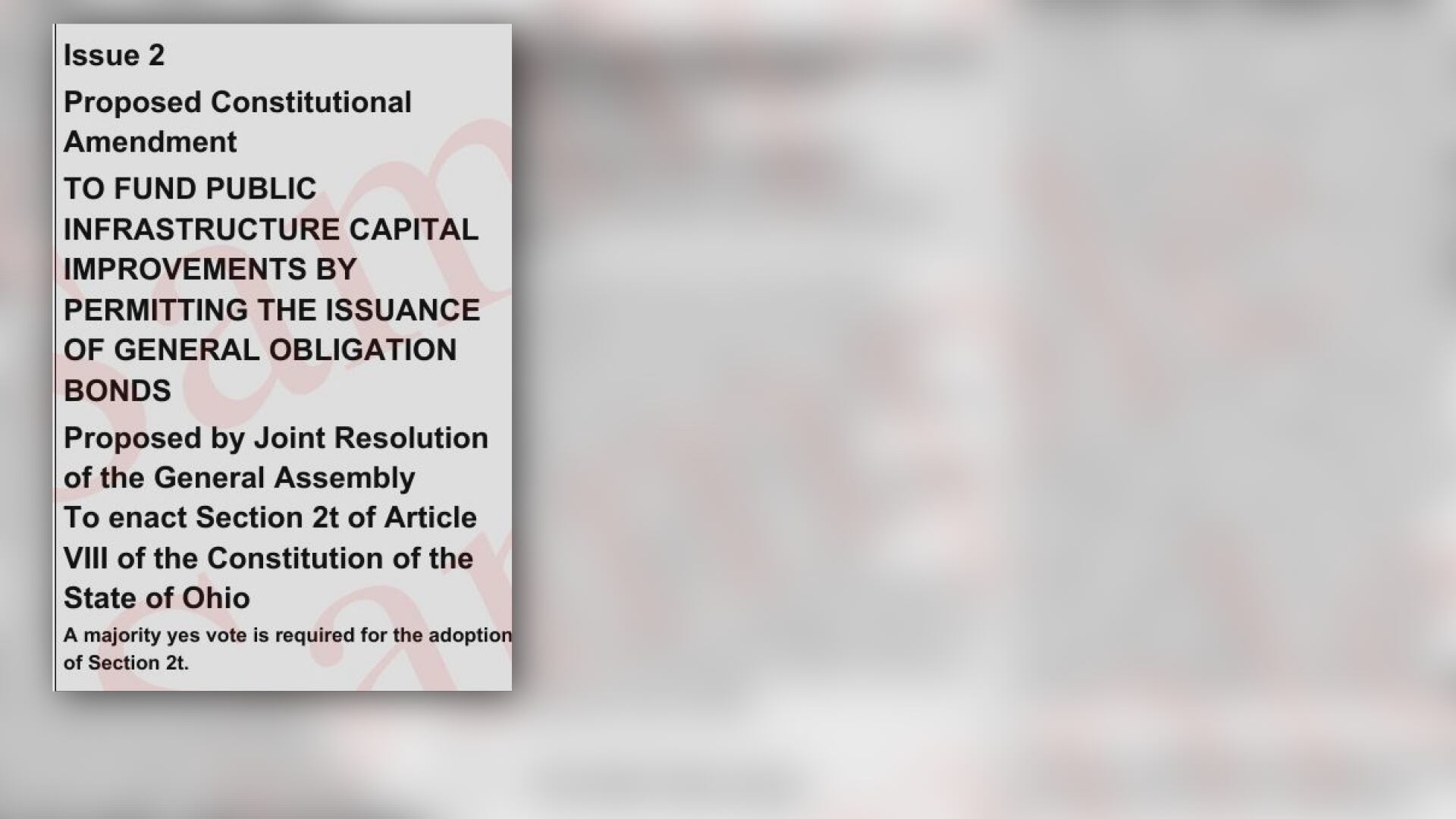 With Ohio Issue 2, voters decide whether to allow bonds to support ...