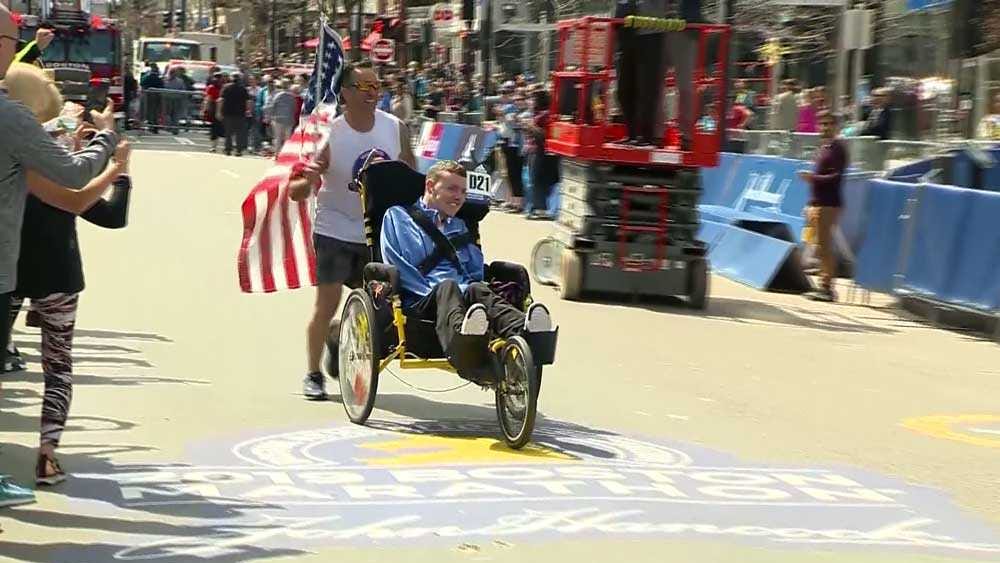 WCVB’s Emily Maher runs Boston Marathon for Matt Brown Foundation