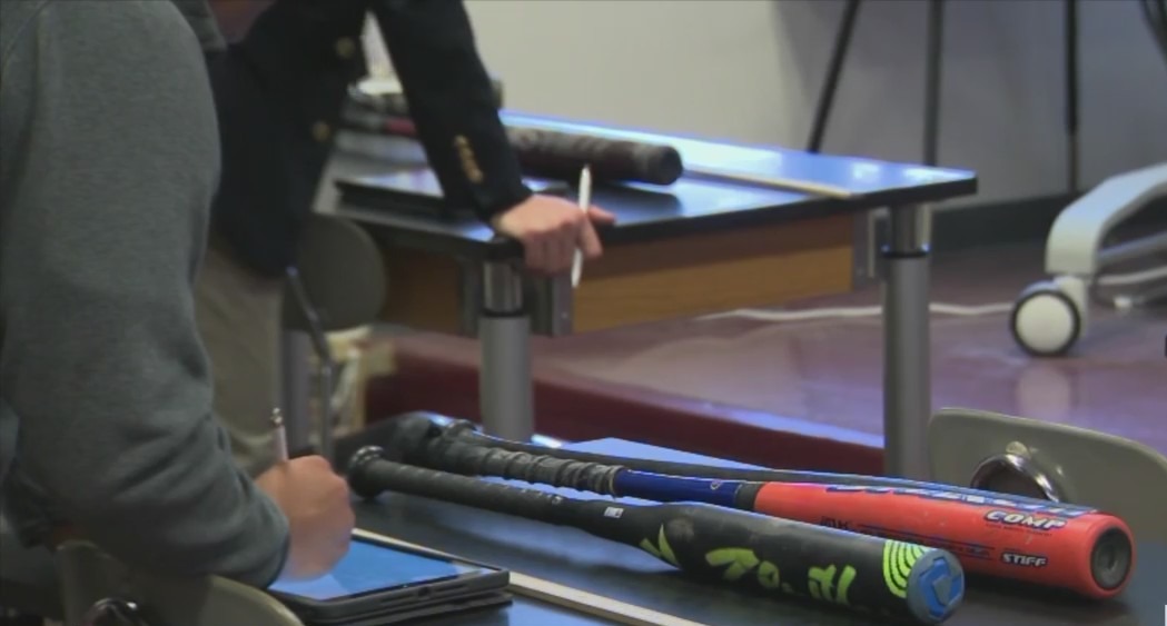 Iona Prep students explore the physics behind the torpedo bat