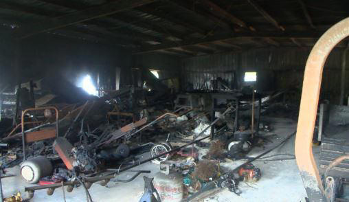 Ireland Farms loses produce, equipment after fire destroys barn