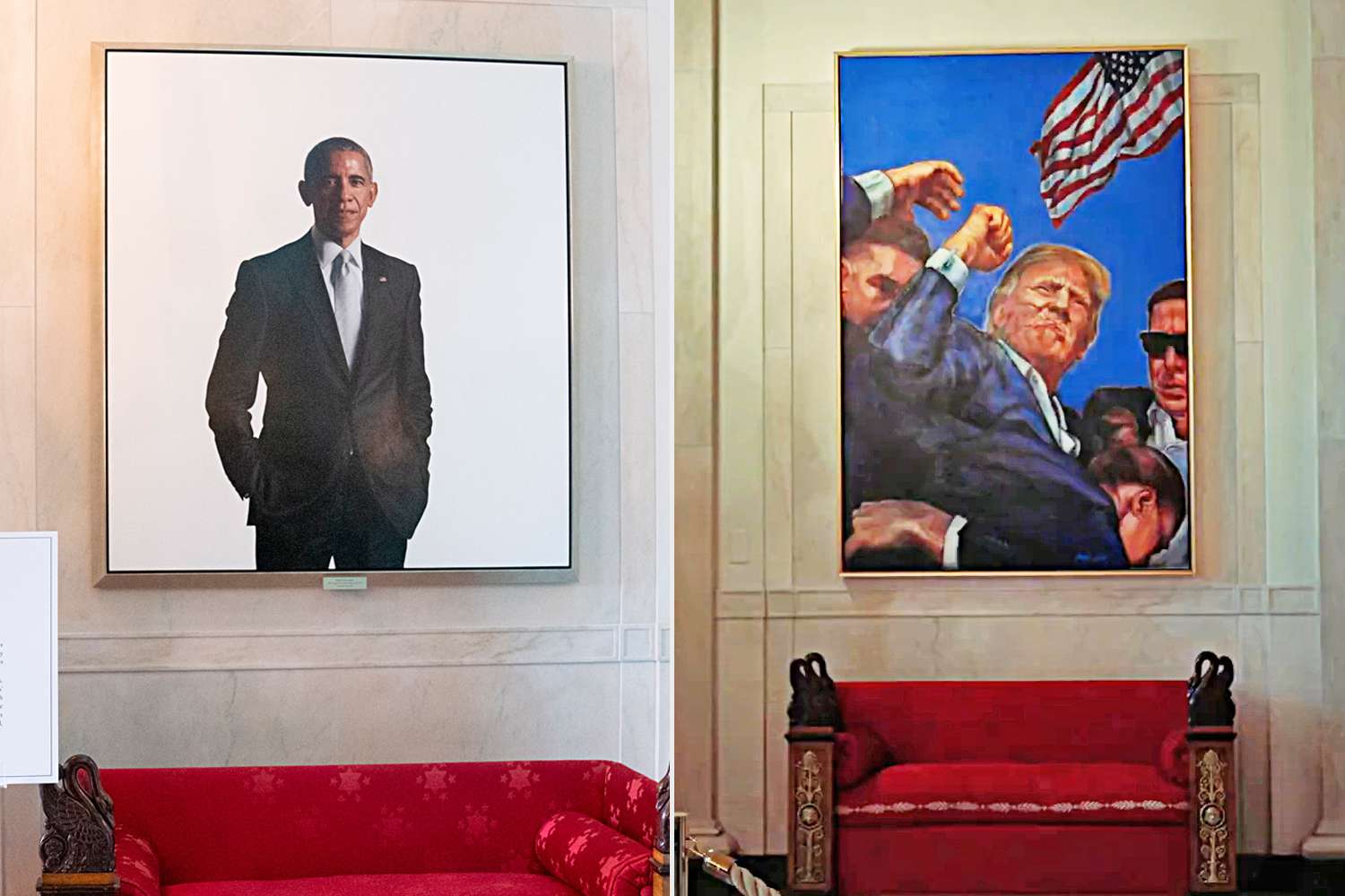 White House Swaps Barack Obama's Official Portrait with Painting of ...