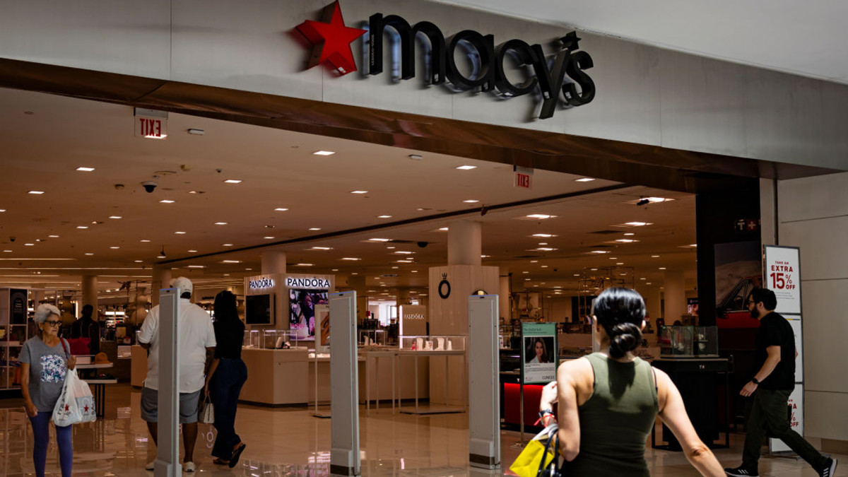 Macy's has beautiful glass stone drop earrings that sparkle for just $20