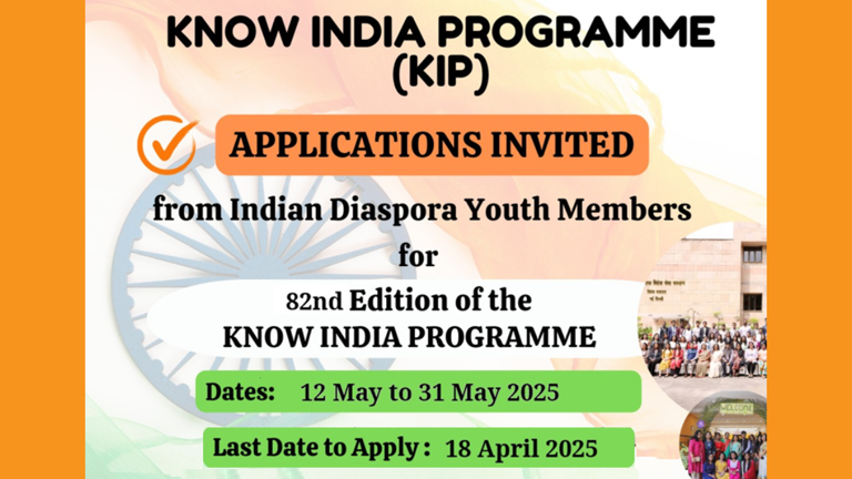 Know India Program Opens for Diaspora Youth