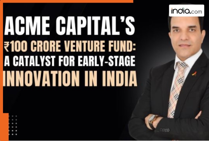 ACME Capital’s ₹100 Crore Venture Fund: A Catalyst for Early-Stage ...