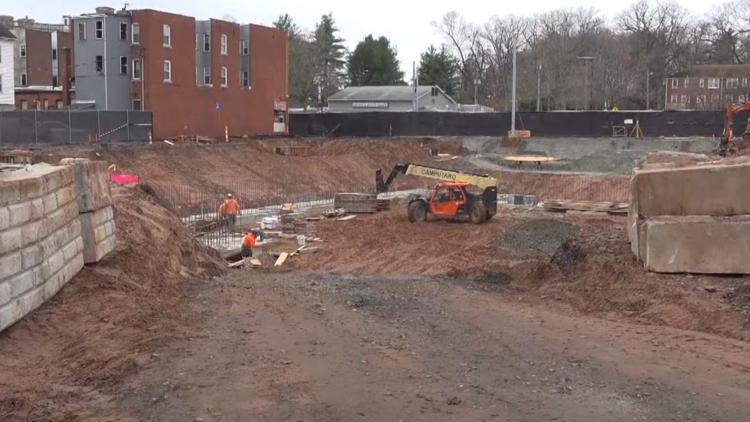 Manchester holds groundbreaking ceremony for new library on Main Street