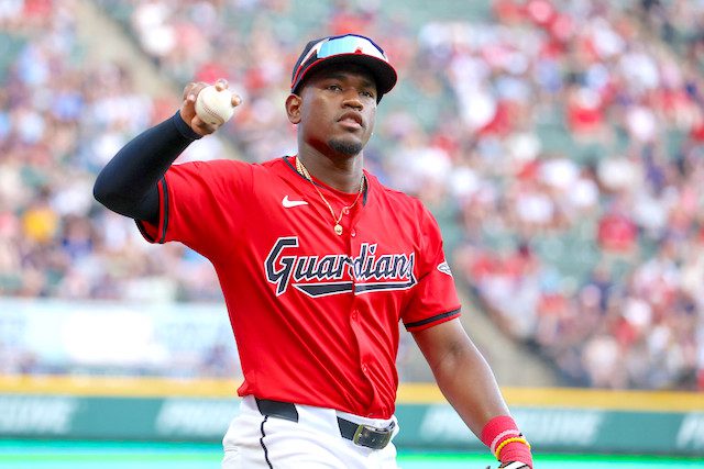 Angel Martinez Triples, Swipes Bag In Win