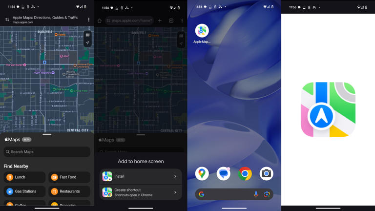 The Apple Maps web client beta now runs on Android phone browsers