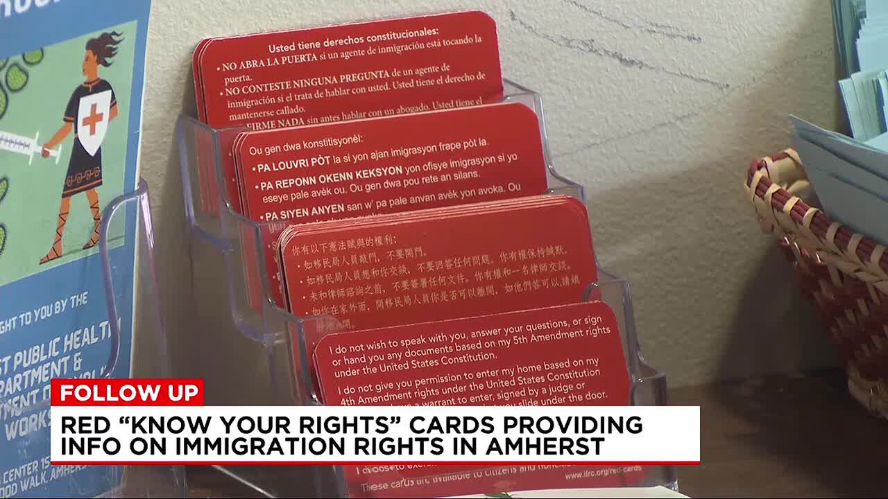 Amherst providing red cards with information on immigrant’s ...