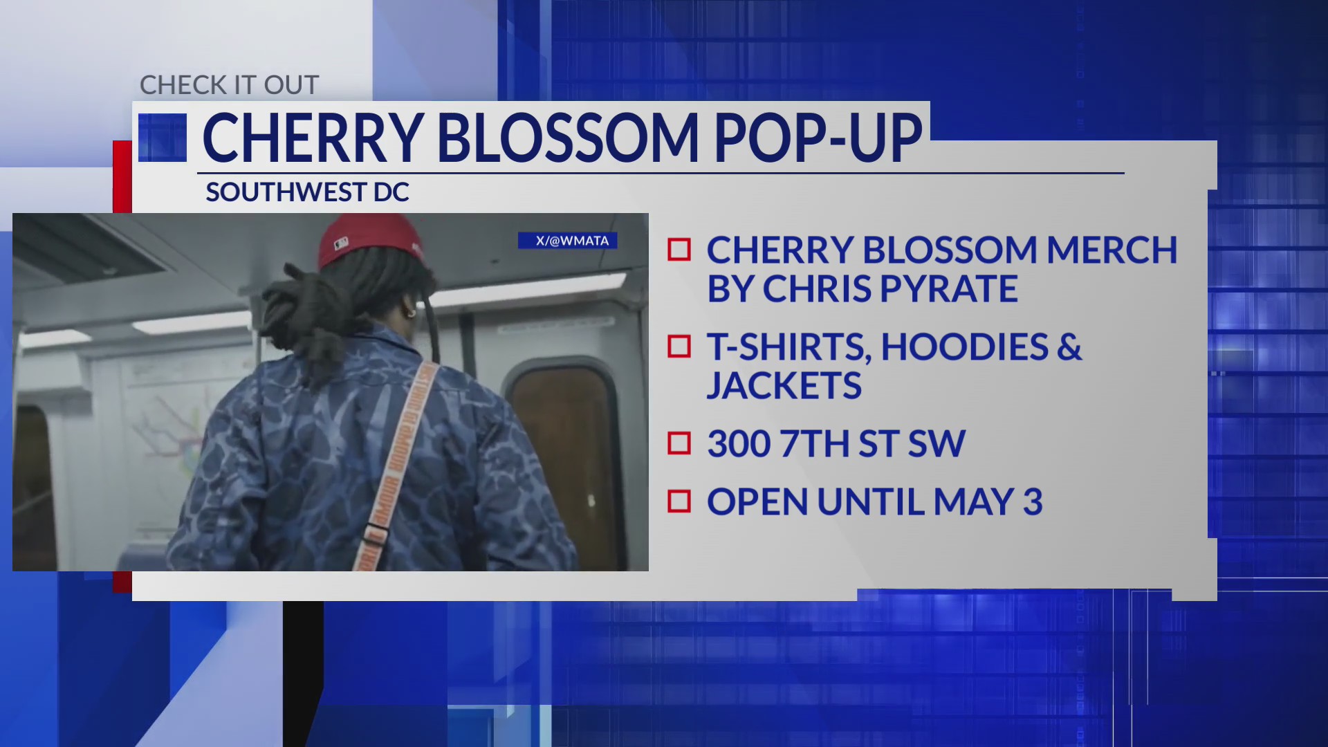 Metro x Chris Pyrate Cherry Blossom Pop-Up Shop